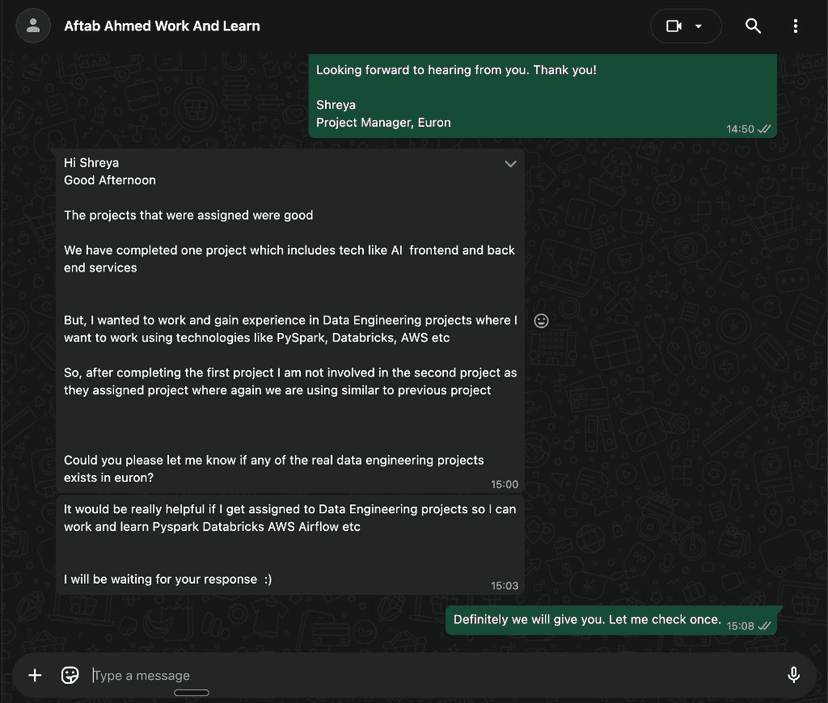 Euron Work & Learn | Get Real Experience with Real People and Real Projects