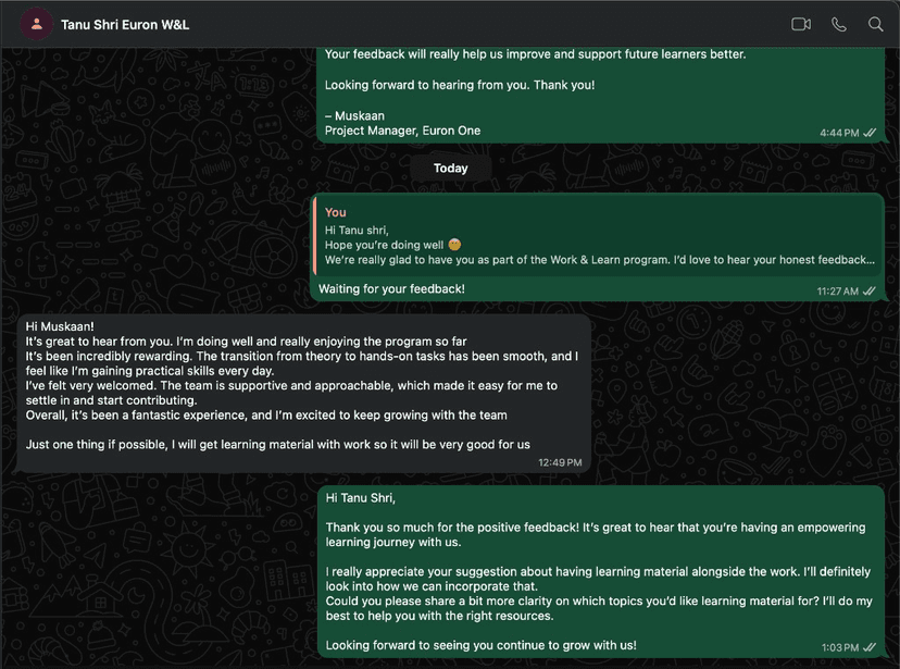 Euron Work & Learn | Get Real Experience with Real People and Real Projects