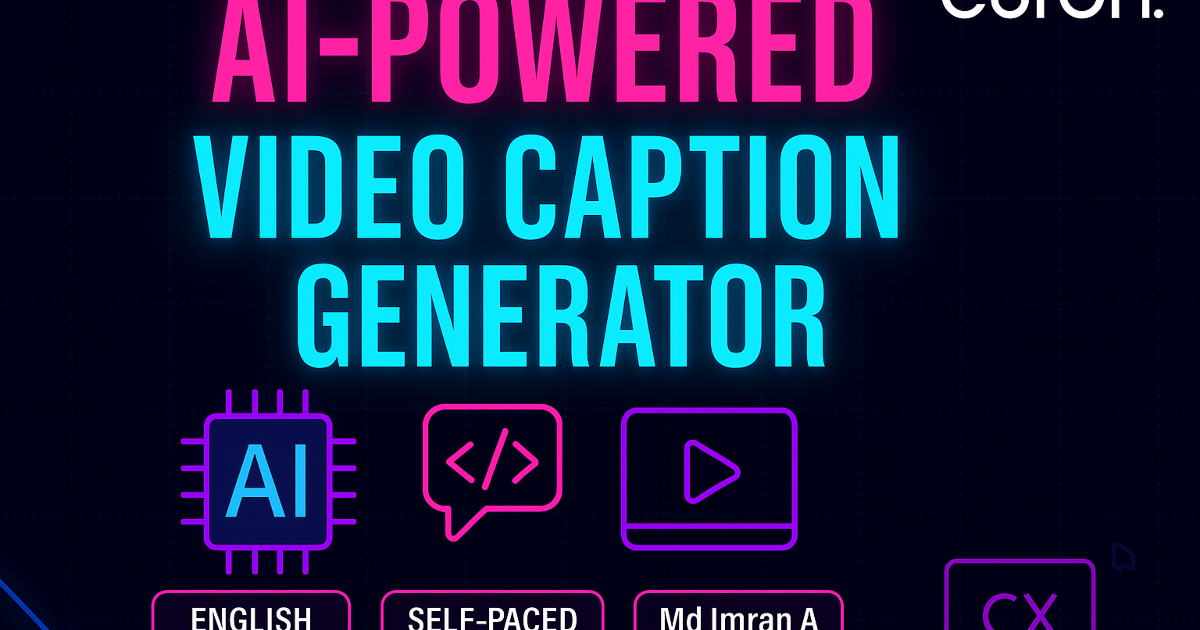 AI Powered Video Caption Generator
