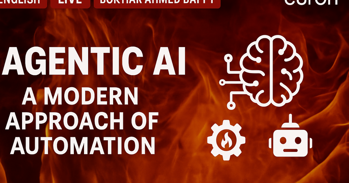 Agentic AI - A Mordern Approach of Automation